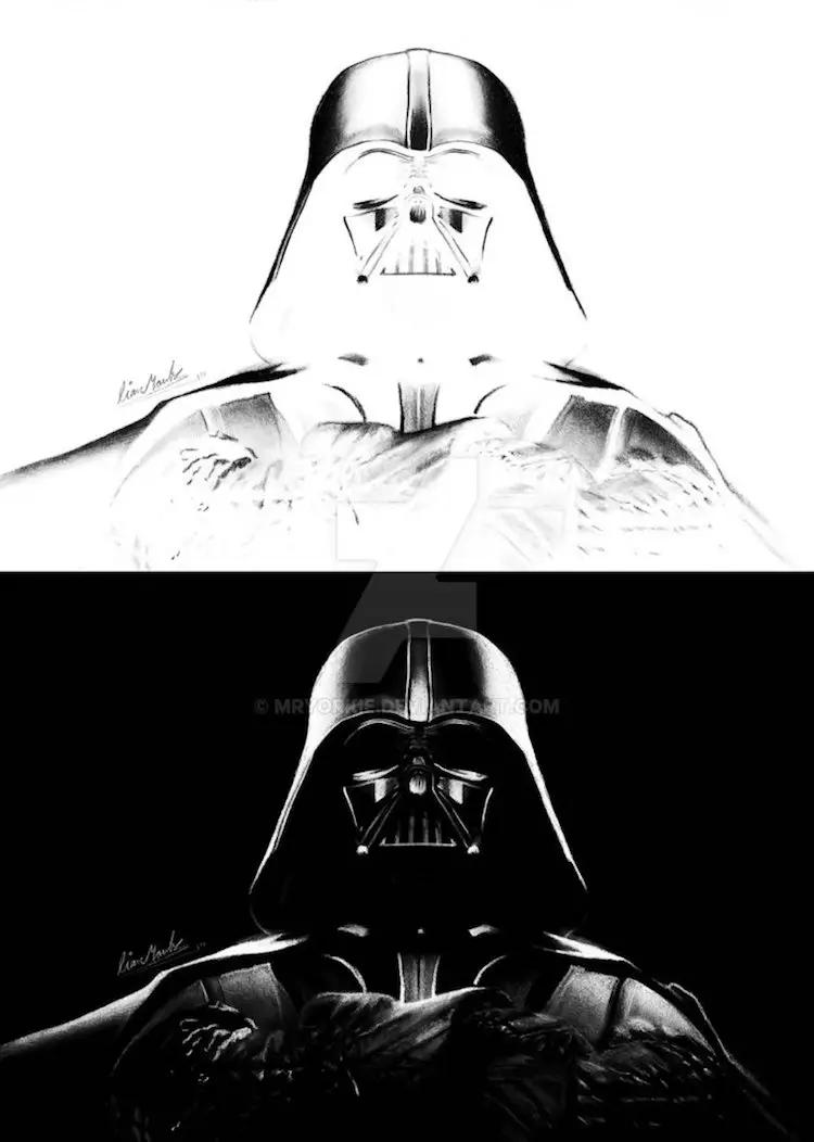 Negative Drawings By Liam York That Come To Live When Colors Are ...